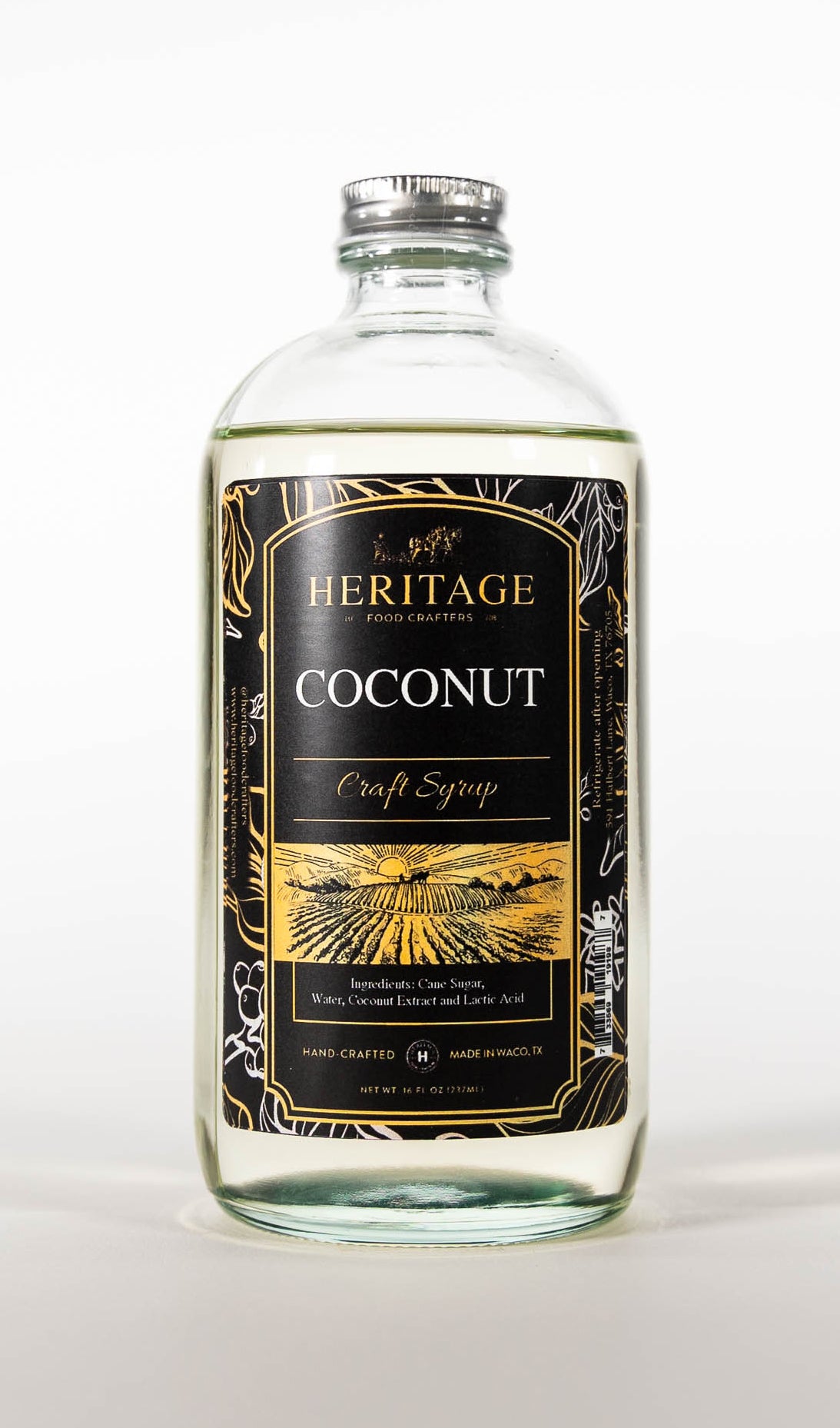 16oz Coconut Syrup – Heritage Food Crafters