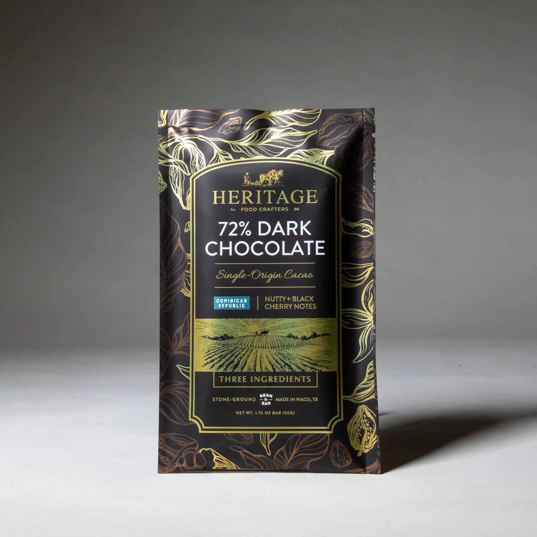 72% Dominican Republic - Single Origin Dark Chocolate Bar – Heritage ...